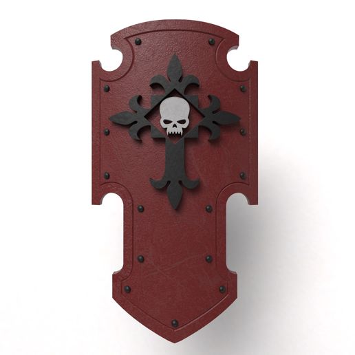 💂 Charnel Guard relic shield・Free STL File for 3D printing・Cults