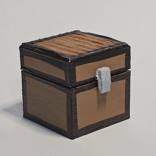 🎨 Working Minecraft Chest・Free STL File for 3D printing・Cults