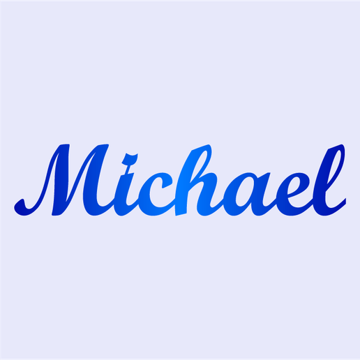 STL file Michael - Nombres en 3D 🌆 ・3D print model to download・Cults