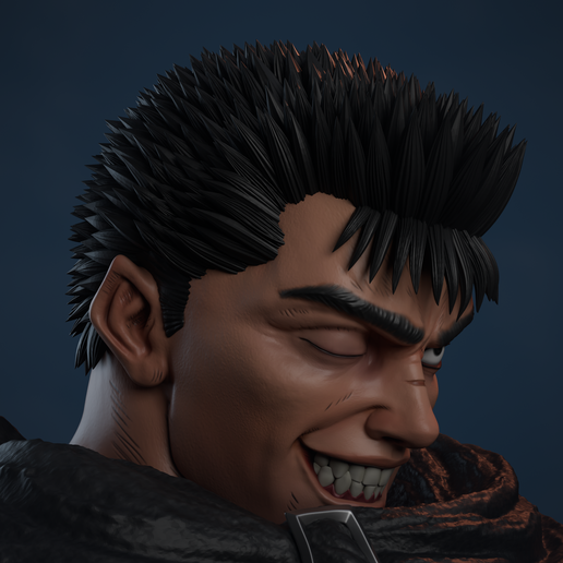 💬 Guts Slasher Smile・ STL File for 3D printing・Cults