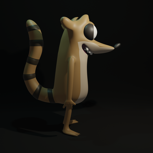 👫 Rigby - Regular Show・ STL File for 3D printing・Cults
