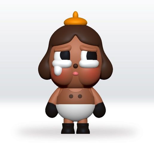👶 Baby Brown STL file Crybaby Crying Again Series STL,3mf file 3D Model ...