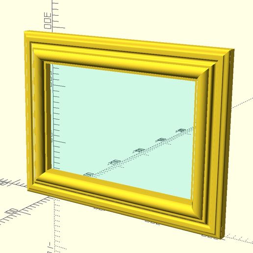 🖼️ Customizable Frame in OpenSCAD・ SCAD File for 3D printing and CNC ...