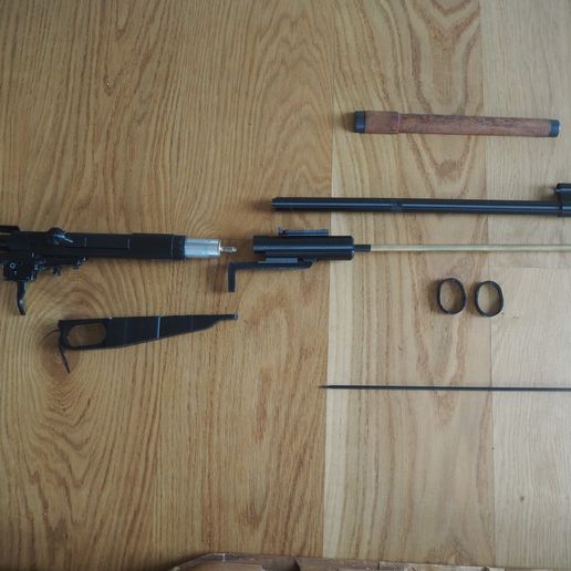 🔫 Airsoft Mosin Nagant (m38/m44) bar10 vsr conversion・ STL File for ・Cults