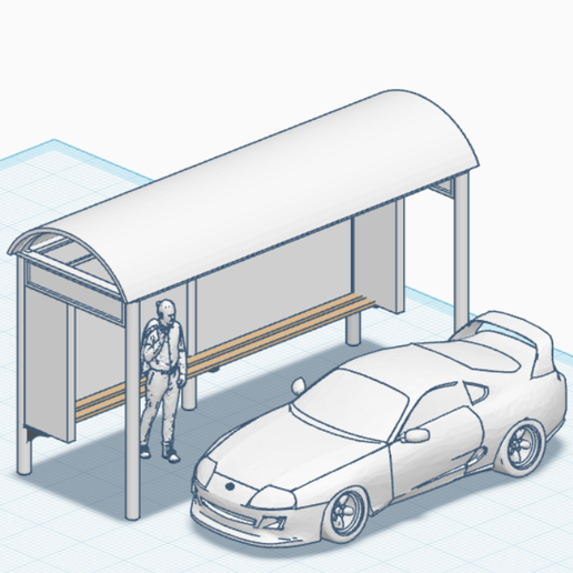STL file Bus station 4 1/64 🚌 ・3D printing design to download・Cults