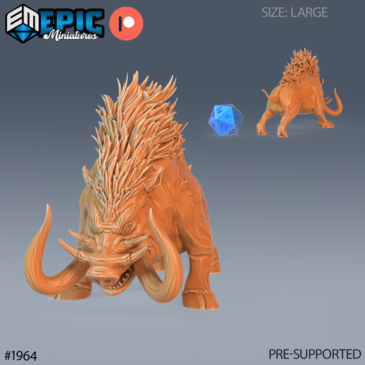🐗 Forest Boar Set ‧ DnD Miniature ‧ Tabletop Miniatures ‧ Gaming ...