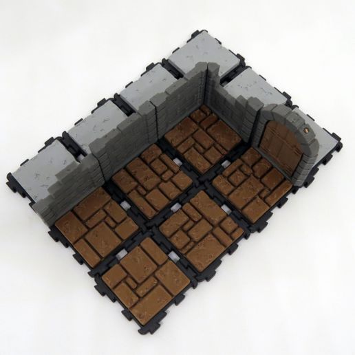 🎲 Quad Dungeon - Modular 3D Dungeon・ STL File for 3D printing・Cults
