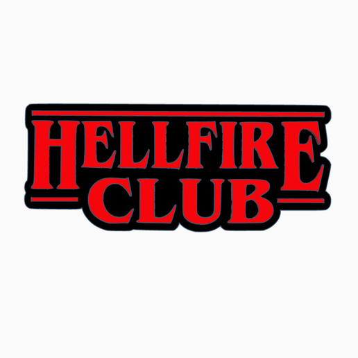 👾 HELLFIRE CLUB (STRANGER THINGS) V2 Logo Display by MANIACMANCAVE3D ...