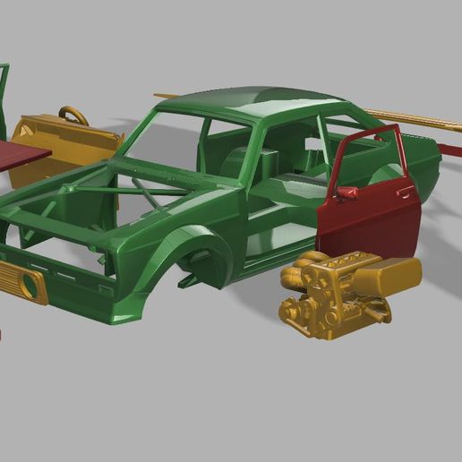 Archivo STL escala 1/12 ford escort mk2 grp4 🚙 ・Plan imprimible en 3D ...