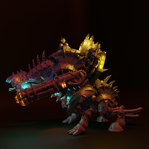 🔫 Fiend of Forge (Cannon)・ STL File for 3D printing・Cults