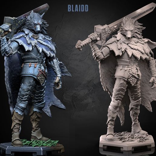 🐺 Blaidd v1・ STL File for 3D printing・Cults