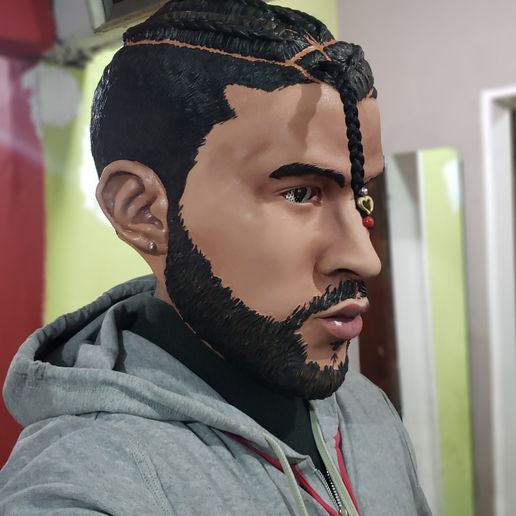 🪖 Bad Bunny Cabezón, Bad Bunny helmet, Bad Bunny head, Bad Bunny ...