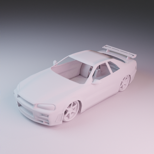 🚗 Nissan Skyline R34・Free 3D File for ・Cults