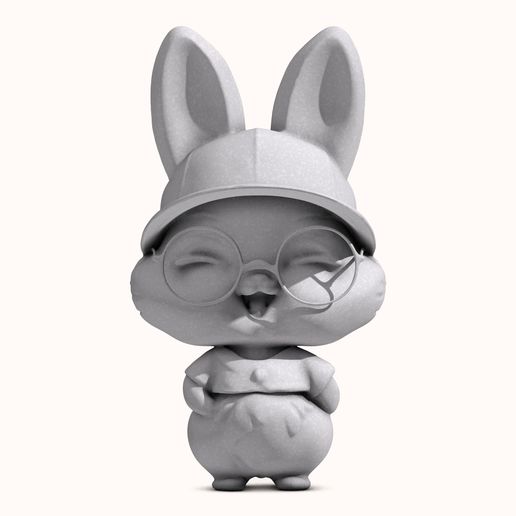 STL file Cute Rabbit 🐇 ・3D printing idea to download・Cults
