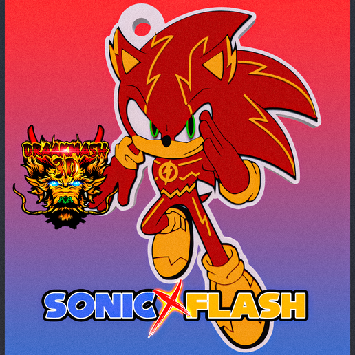 🗝️ SONIC X FLASH・Archivo STL para Impresión 3D・Cults