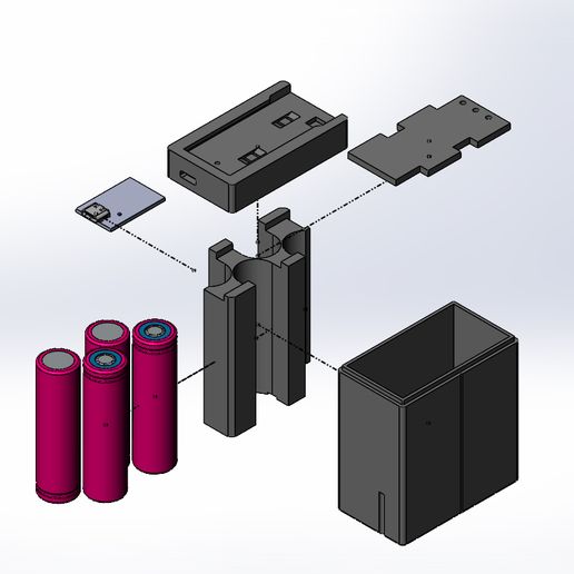⭐ United Star PRC-148 (MBITR) Battery USB-C charging・ STL File for 3D ...