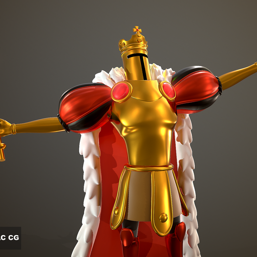 Free 3D file King Knight - Shovel Knight 🤴 ・3D printer design to ...