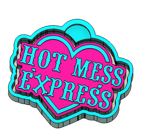 🥵 Hot Mess Express Heart・ STL File for 3D printing・Cults