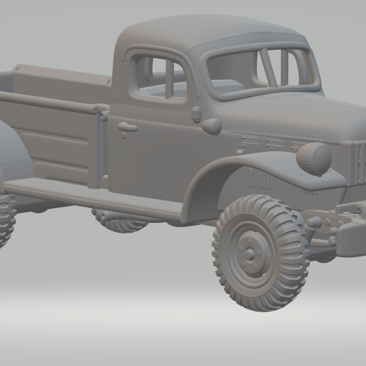 🚗 Dodge Power Wagon 1946・ STL File for ・Cults