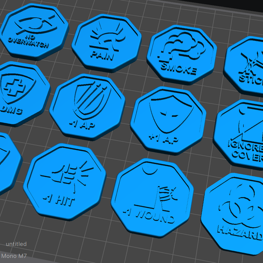 🎲 WH40k Token Set・ STL File for 3D printing・Cults