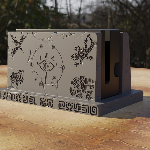 🎲 Nintendo Switch Dock Holder Zelda Divine Beasts・ STL File for ・Cults