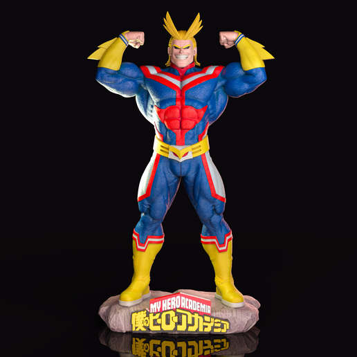 👾 All Might・ STL File for 3D printing・Cults