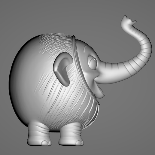 Cocofanto Elephanto - Animated STL 🥥🐘🌴・ STL File for 3D printing・Cults