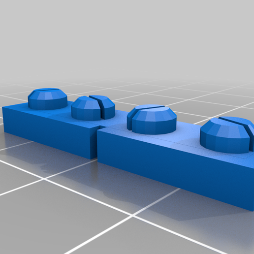 Free STL file GIB - Generic Interlocking Brick toy set Megablock and ...