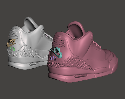 STL file NIKE AIR JORDAN 3 SNEAKERS LEFT AND RIGHT .OBJ .STL 🇯🇴 ・3D ...