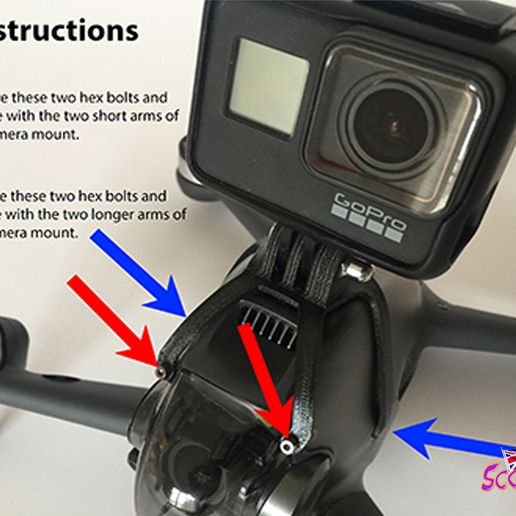 🧸 DJI FPV Drone GoPro Mount・ STL File for 3D printing・Cults