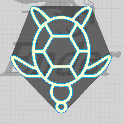 🐢 Turtle keychain・Free STL File for ・Cults