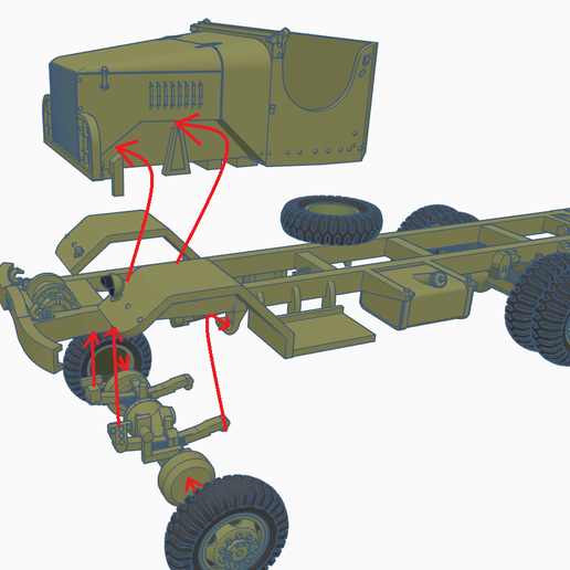 🚚 FWD Har-1 cargo truck・ STL File for 3D printing・Cults