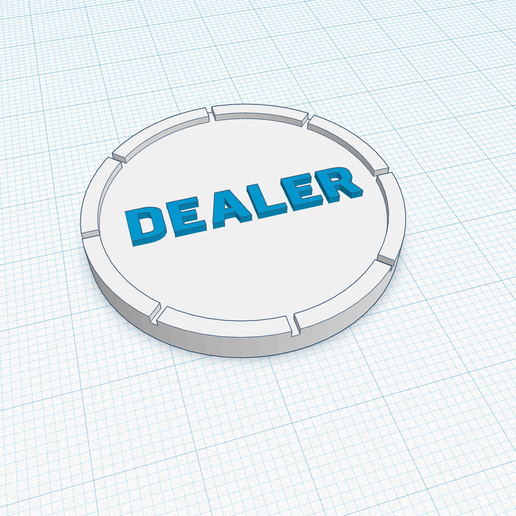 🃏 Poker Dealer chip・Free STL File for 3D printing・Cults