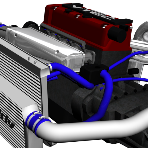 🚗 K20 Turbo・ STL File for ・Cults