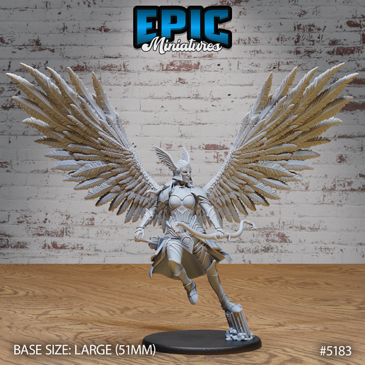 🏹 Valkyrie Bow ‧ DnD Miniature ‧ Tabletop Miniatures ‧ Gaming Monster ...