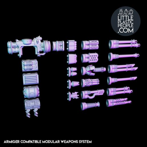 🔫 Armiger Compatible Modular Weapons System・ 3D File for 3D printing・Cults