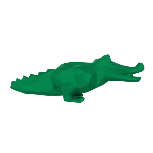 🐊 CrocoDuck (low poly)・Free STL File for 3D printing・Cults