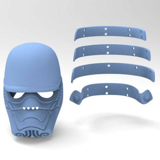 🫡 StormTrooper Helmet Samurai for 3d printing・ STL File for 3D printing ...