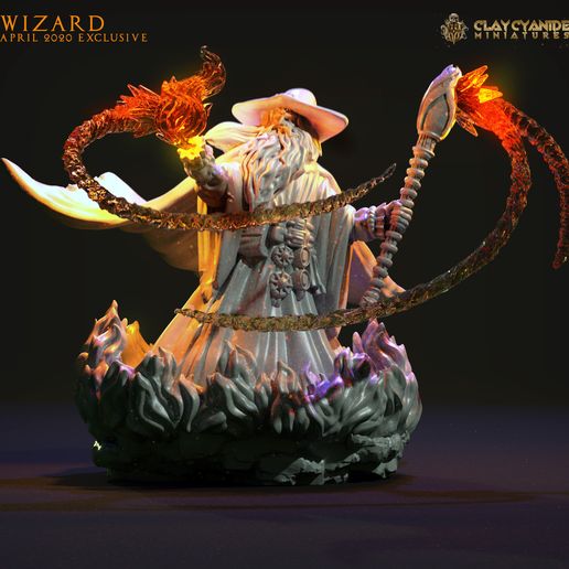 🗿 Wizard・ 3D File for 3D printing・Cults