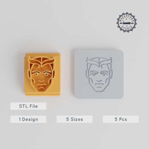 🦸 Quicksilver Stamp Tile Set, 5 Sizes for Cookies, Clay & Fondant, 3D ...