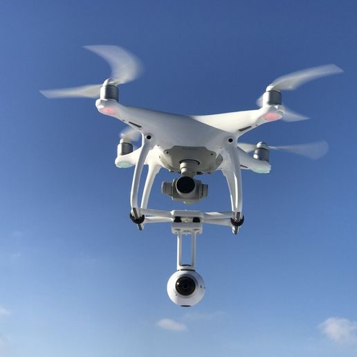 📷 360 Camera Mount for DJI Phantom 4 & Phantom 4 Pro・Free 3D File for ...