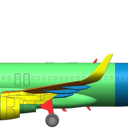 ⬇️ 113223 Model kit A320CEO CFMI Sh Down scale 1/48・ 3D File for 3D ...