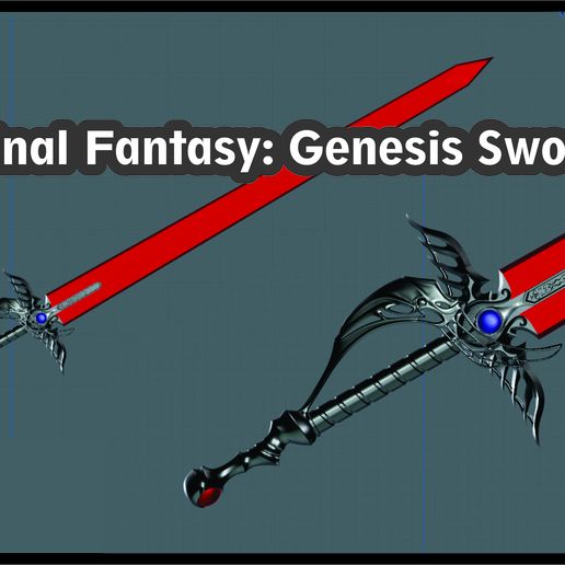🗡️ Fan-Made Genesis Sword STL – Inspired by Final Fantasy (Cosplay Prop ...