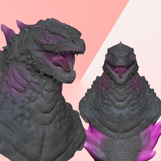 🆕 Godzilla pink : the new empire・ STL File for 3D printing・Cults