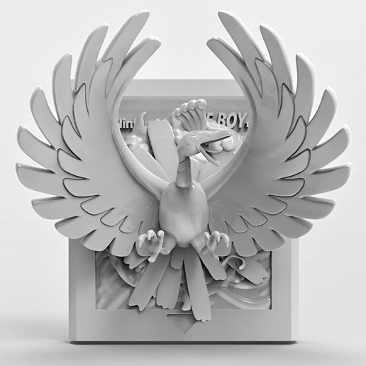 🐉 Pokemon Gold 3D Printable Gameboy Cartridge; Ho-oh・ STL File for 3D ...