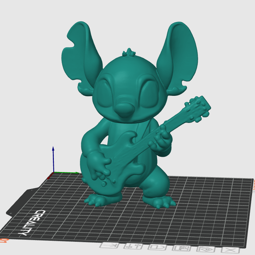 🪨 STITCH Rock N Roll 18 cm・ STL File for 3D printing・Cults