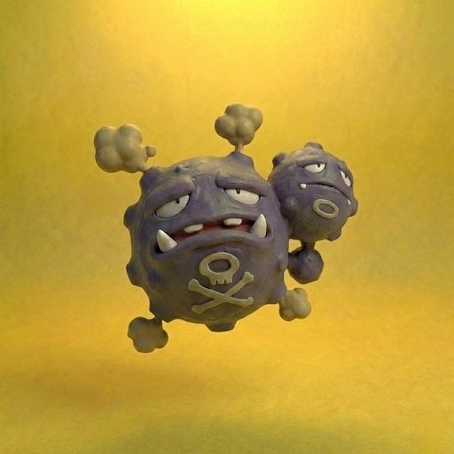🐉 Pokemon Battle Style 2.0 - Weezing #110・ STL File for 3D printing・Cults