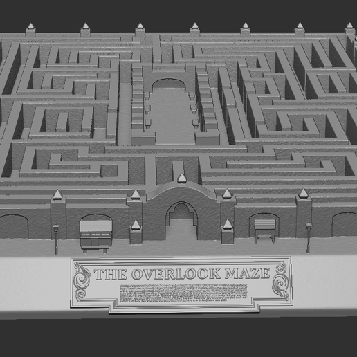 🎬 The Shining 1980 Overlook Maze・ STL File for 3D printing・Cults