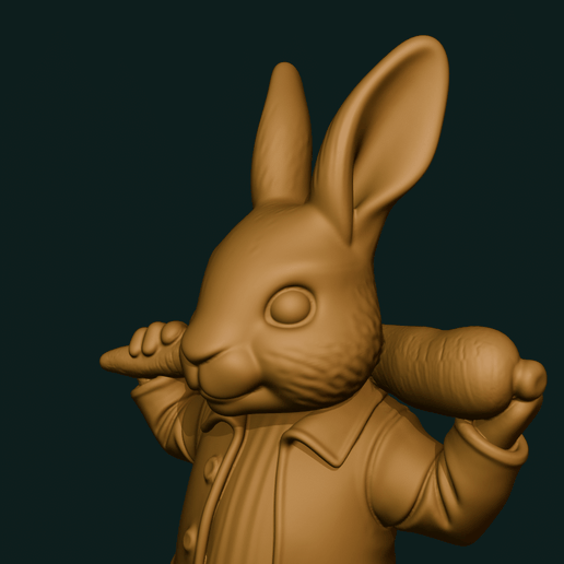 🐇 Peter Rabbit STL – Fan Art Figurine・ STL File for 3D printing・Cults