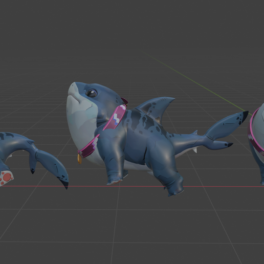 Archivo STL Jeff The Shark Marvel Rivals 3 poses 🦈 ・Objeto imprimible ...